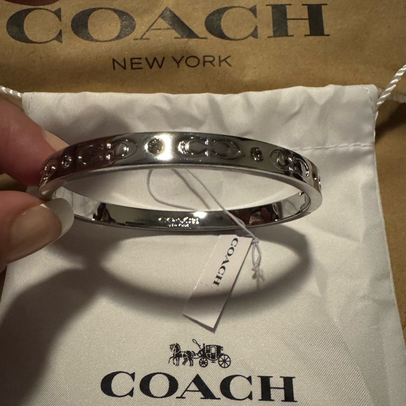 Coach | Accessories | Coach Silver Bangle Bracelet | Poshmark